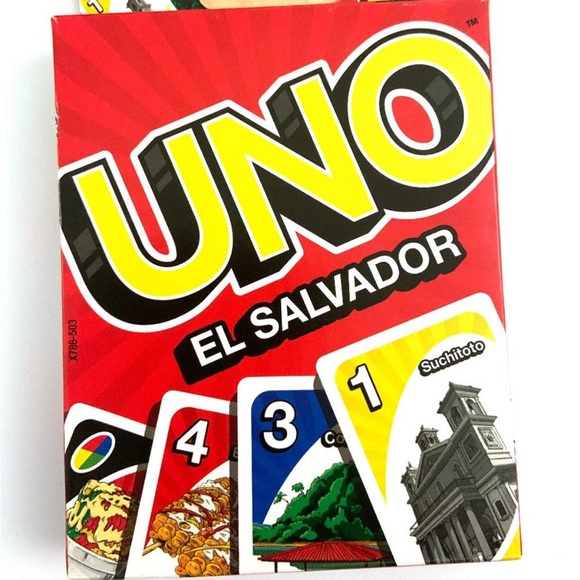 Hasbro | Games | Uno El Salvador Souvenirs | Poshmark